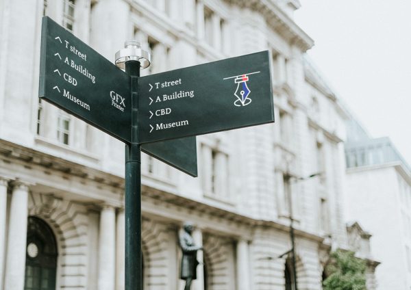 Direction Signs custom printing & installation in Dubai | GFX Printer